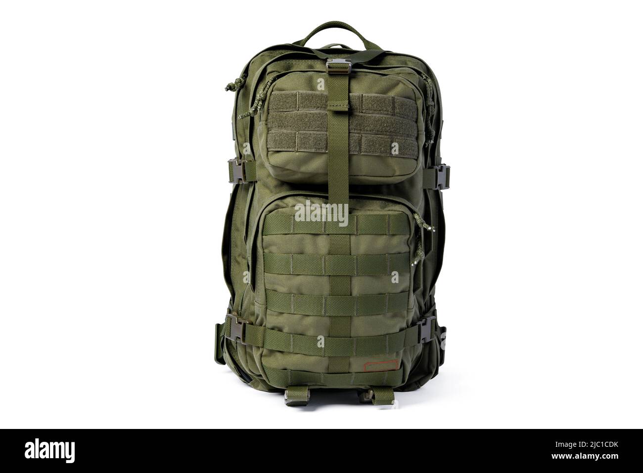 Military backpack isolated on a white background Stock Photo - Alamy
