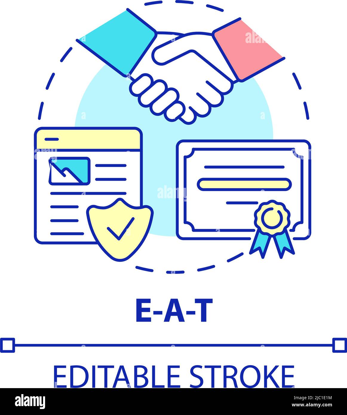 EAT concept icon Stock Vector Image & Art - Alamy