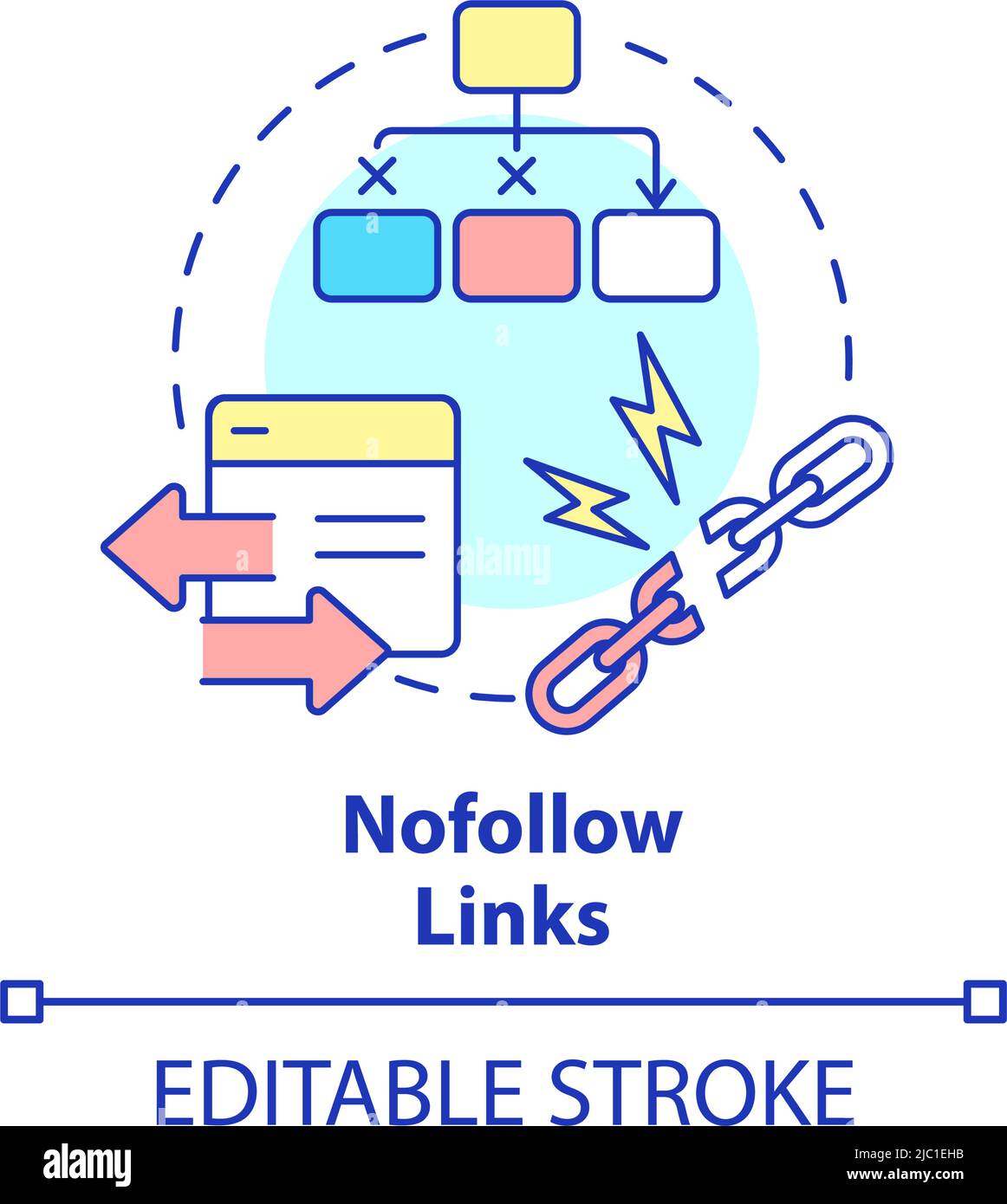 Nofollow Stock Vector Images - Alamy