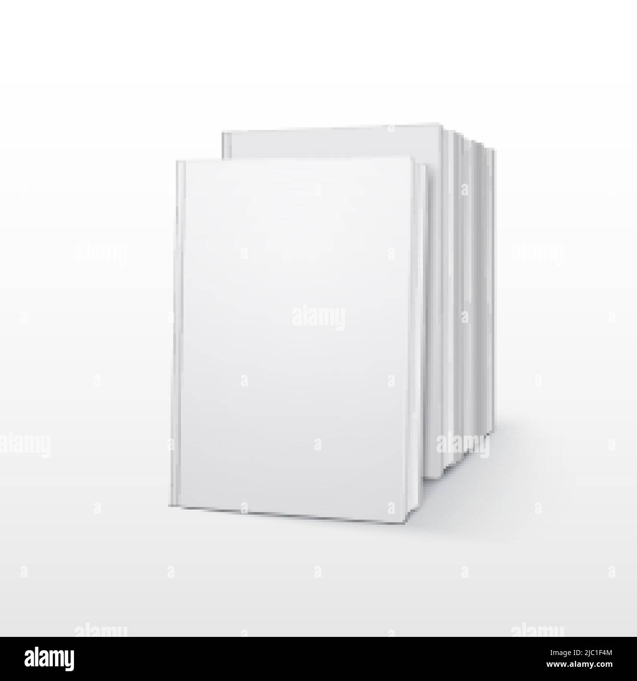 Books mockup composition with realistic front view with row of books ...