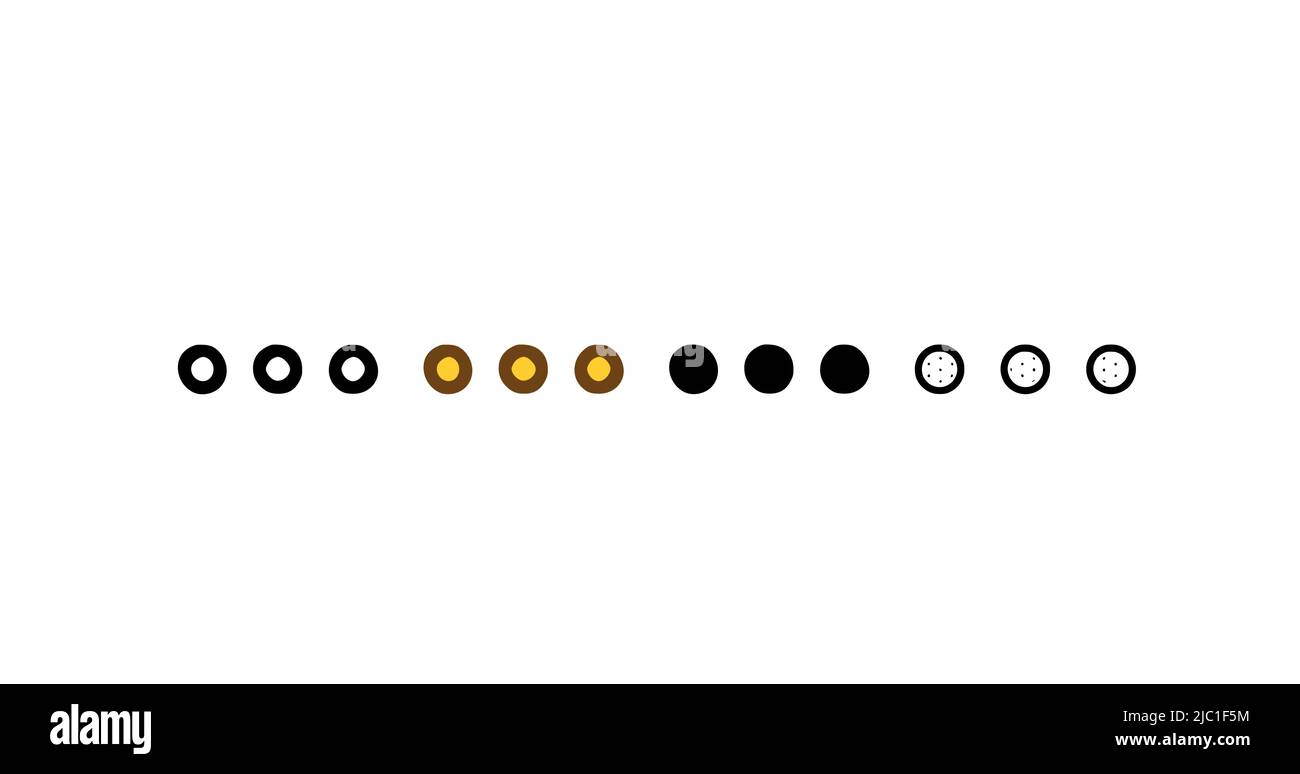 Three dots icon set in different styles. Menu symbol vector ...