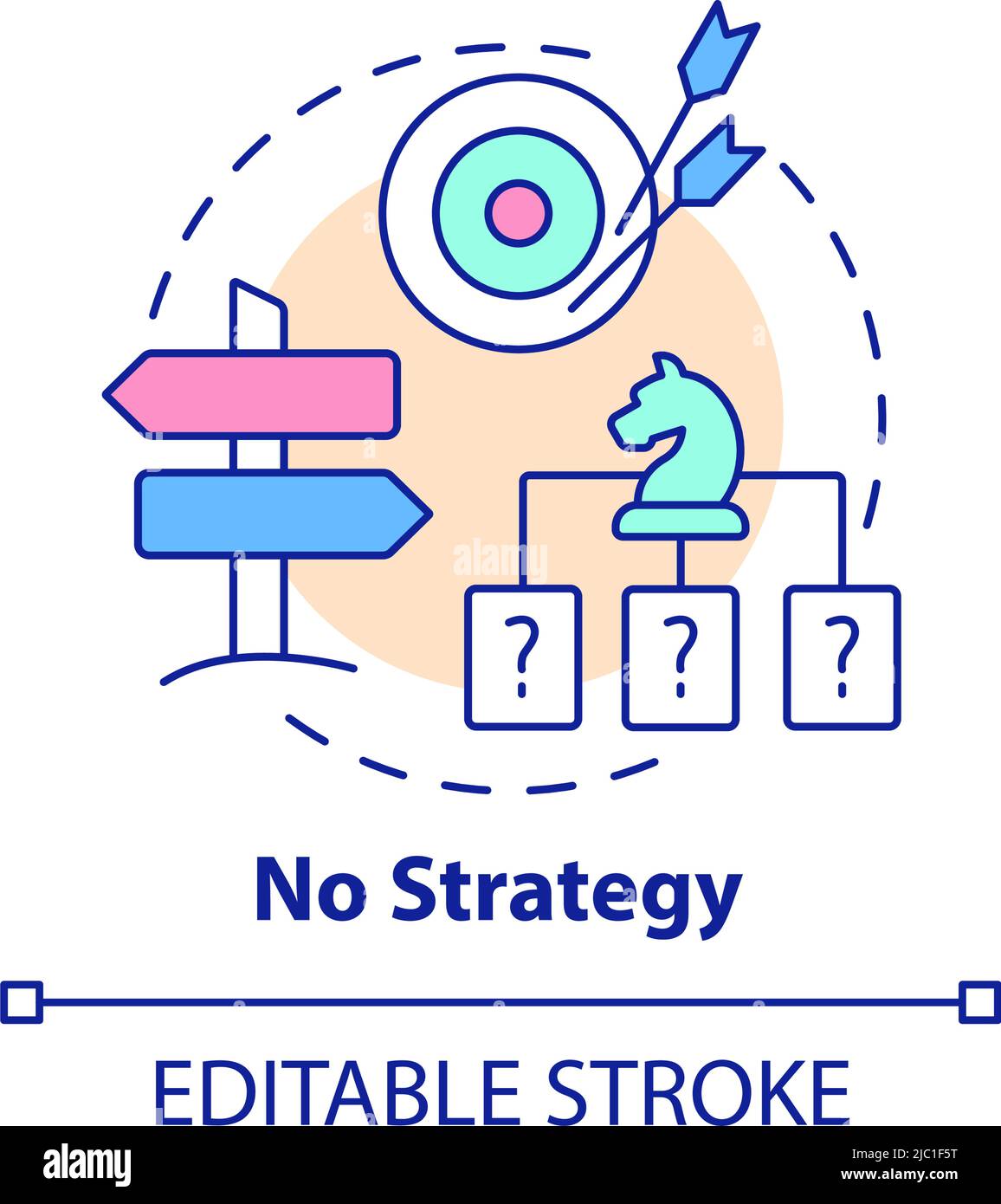 No strategy concept icon Stock Vector Image & Art - Alamy