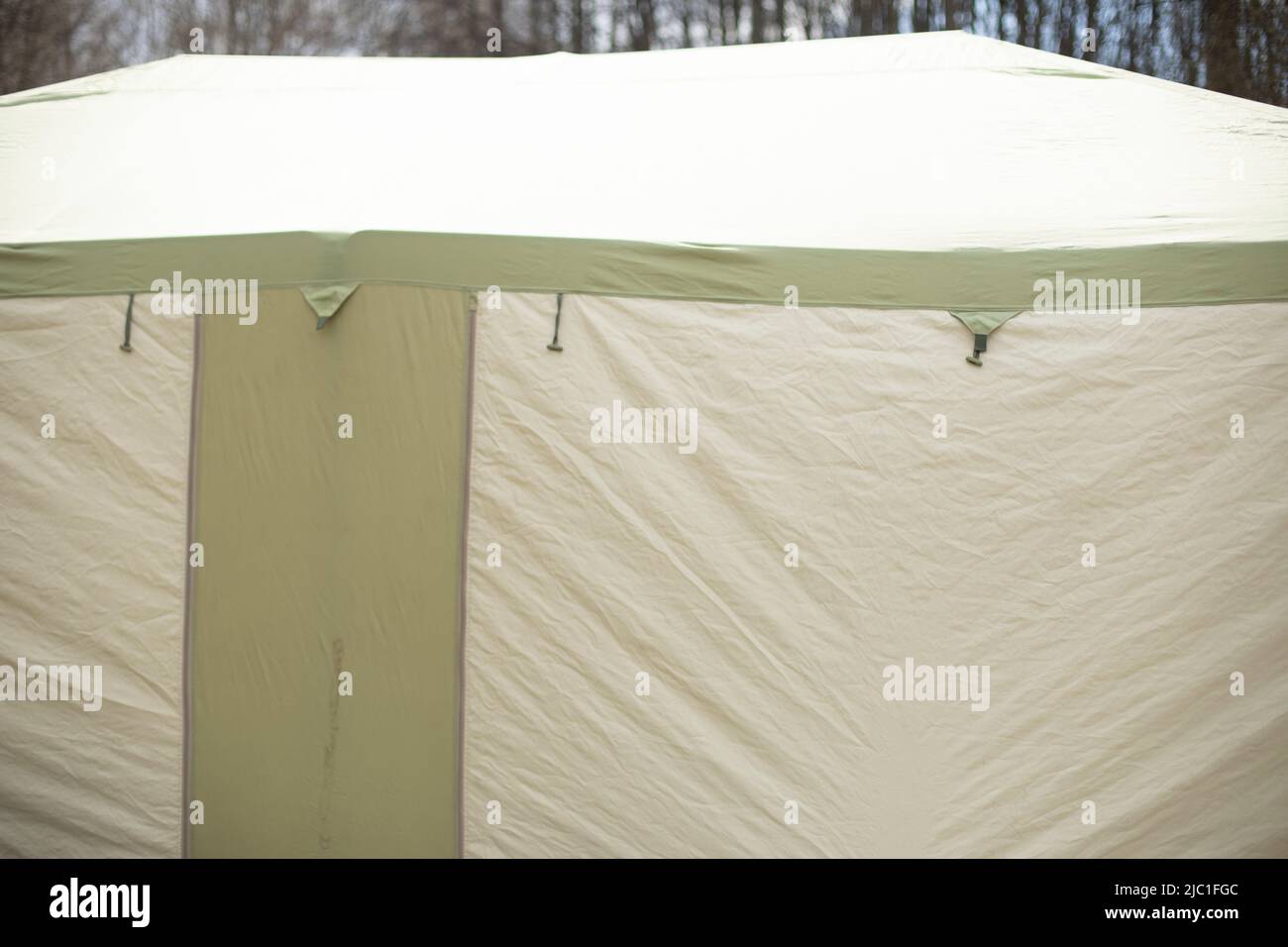 Awning from rain. Outdoor tent for trading. Canopy to protect against ...