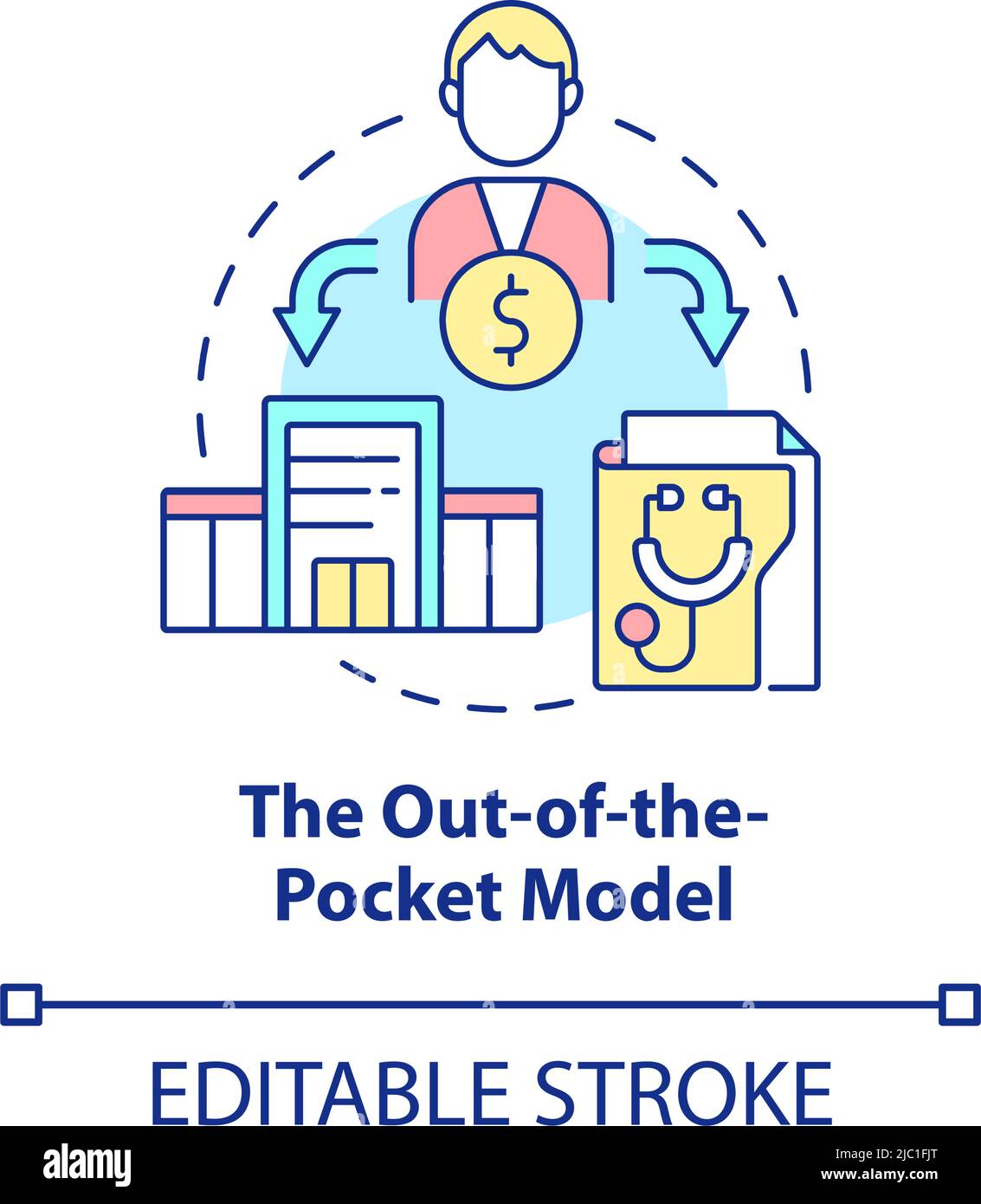 Out-of-the-pocket model concept icon Stock Vector Image & Art - Alamy
