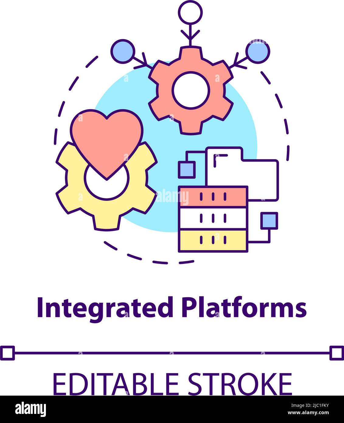 Integrated platforms concept icon Stock Vector Image & Art - Alamy