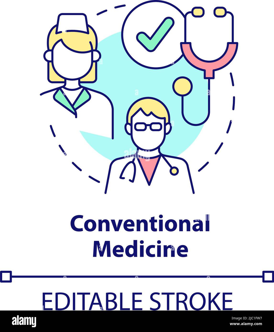 Conventional medicine concept icon Stock Vector Image & Art - Alamy