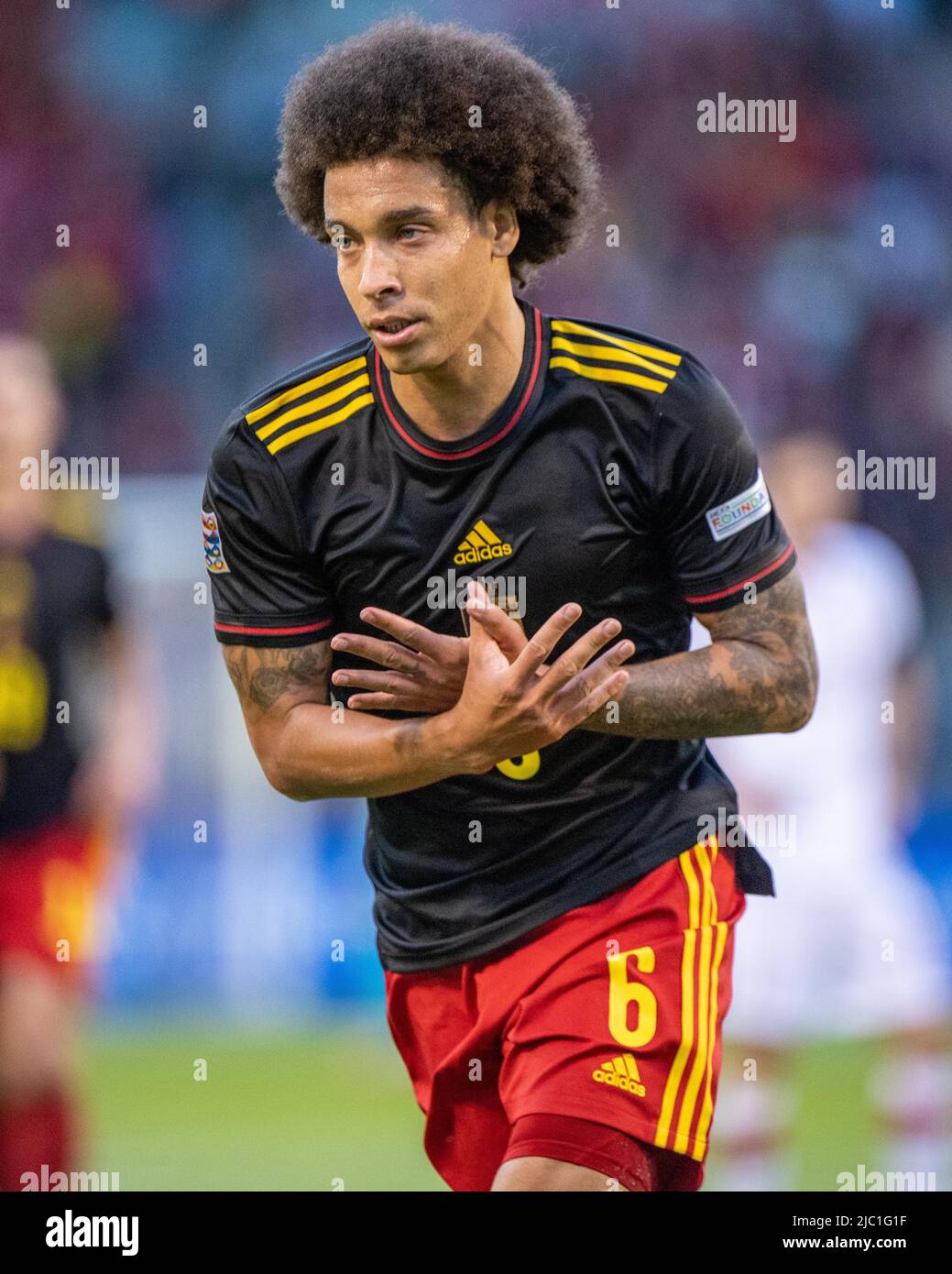 BRUSSELS, BELGIUM - JUNE 08: Alex Witsel of Belgium celebrates after ...