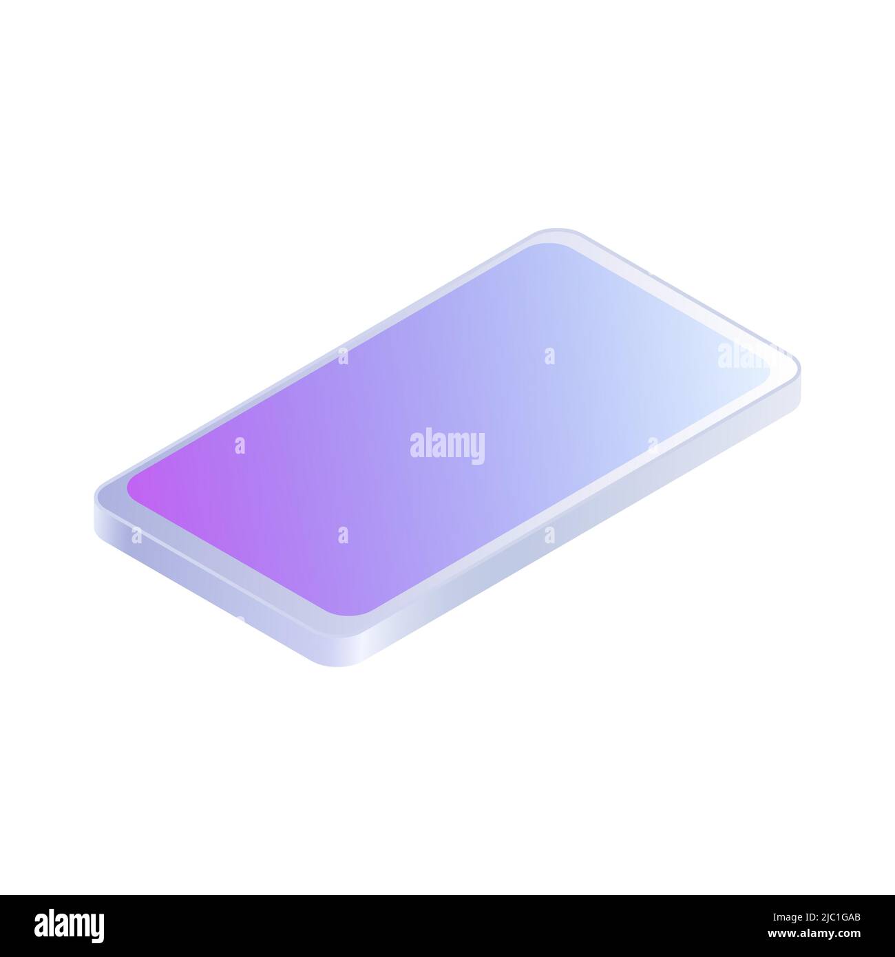 Graphic Smartphone. Simple Item on White Background. Vector ...