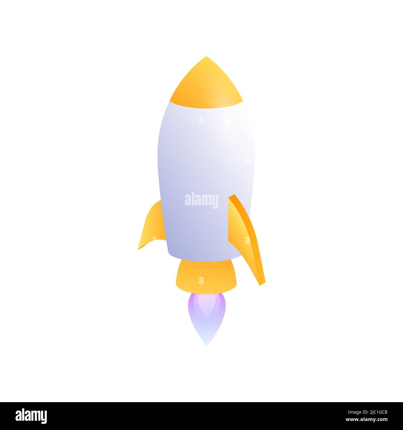 Graphic Rocket on White Background. Vector illustration Stock Vector ...