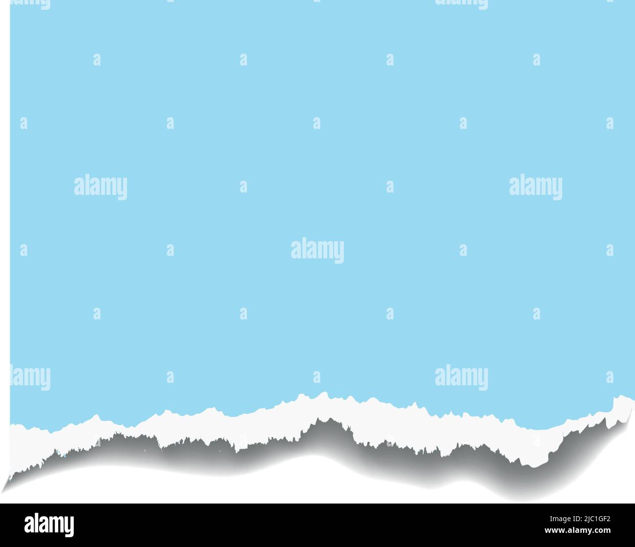 Blue paper ripped piece. Realistic edge texture Stock Vector Image ...