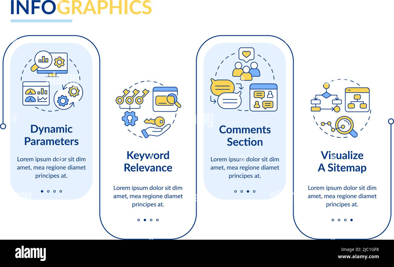 Advanced search engine optimization rectangle infographic template ...