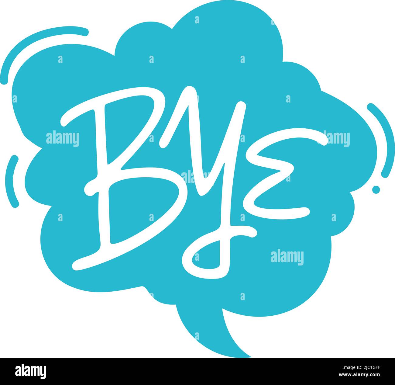 Bye bye comic bubble retro text hi-res stock photography and images - Alamy