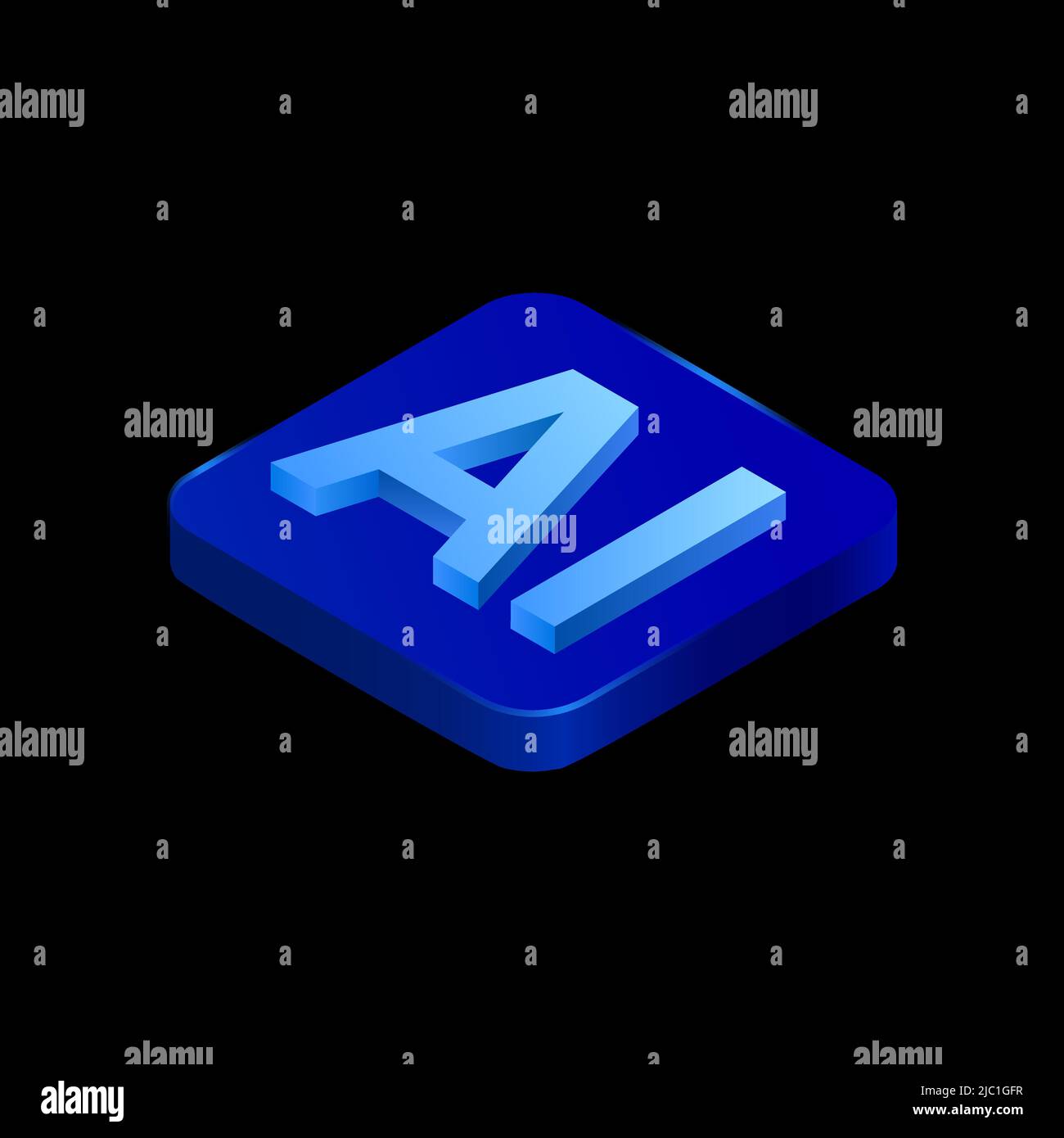 Font ai futuristic background 3d hi-res stock photography and images ...