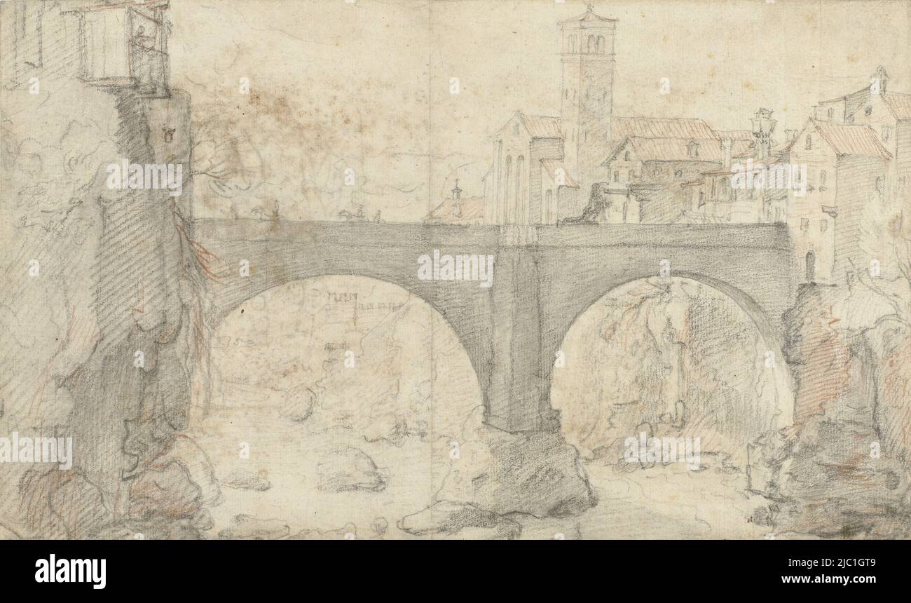 Face on Cividale Devil Bridge, draughtsman: Federico Zuccaro, 1564 ...