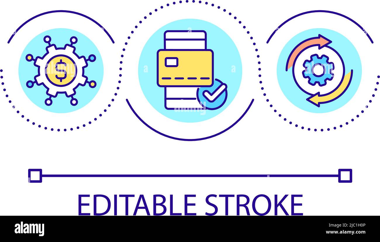 Online payment loop concept icon Stock Vector Image & Art - Alamy