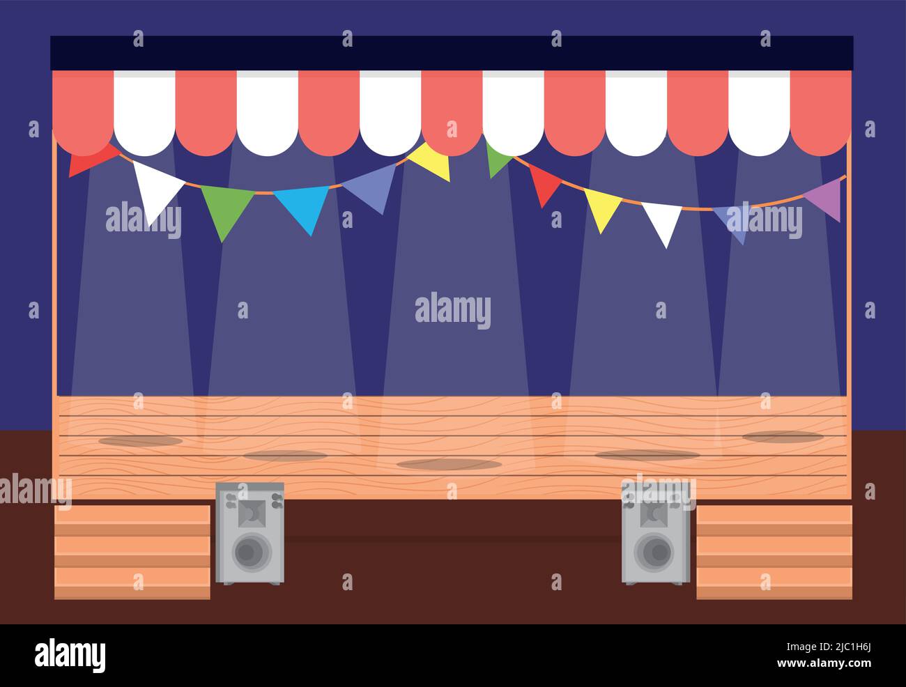 Theater stage cartoon hi-res stock photography and images - Alamy