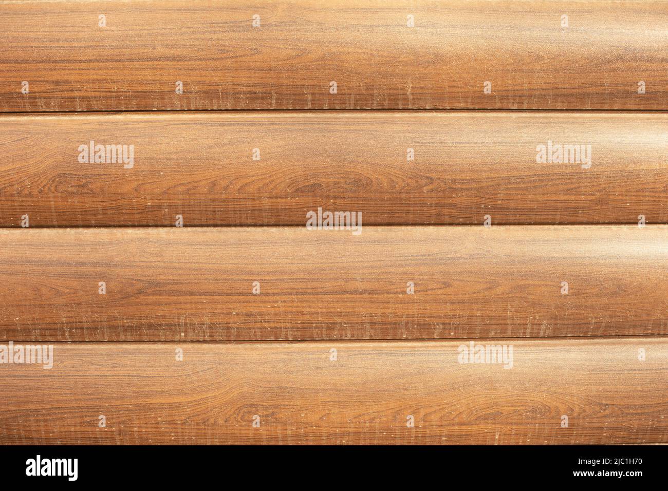 Wood texture. Imitation of wood made of plastic. Log cabin Stock Photo ...