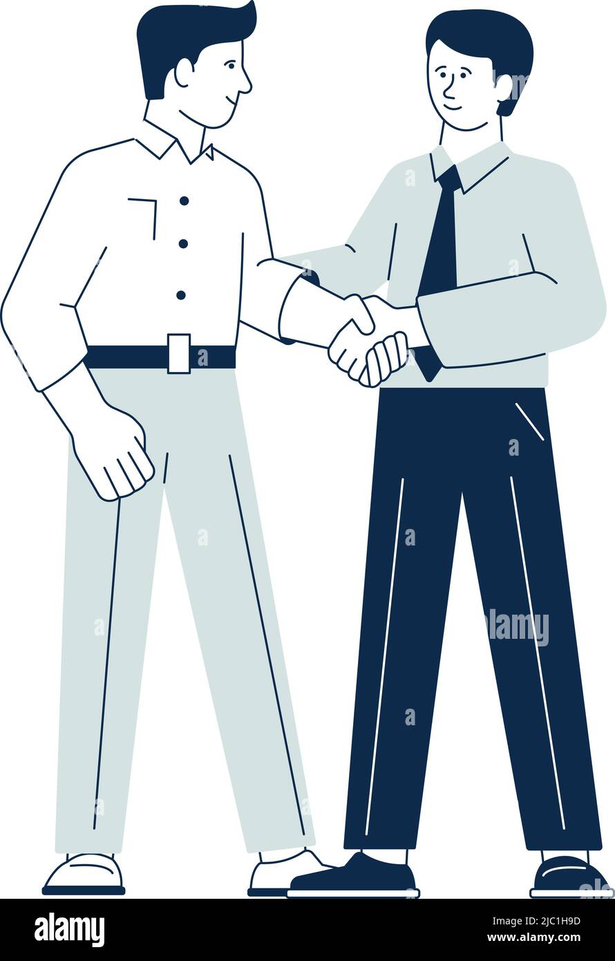 Handshake making deal cooperation Stock Vector Images - Alamy