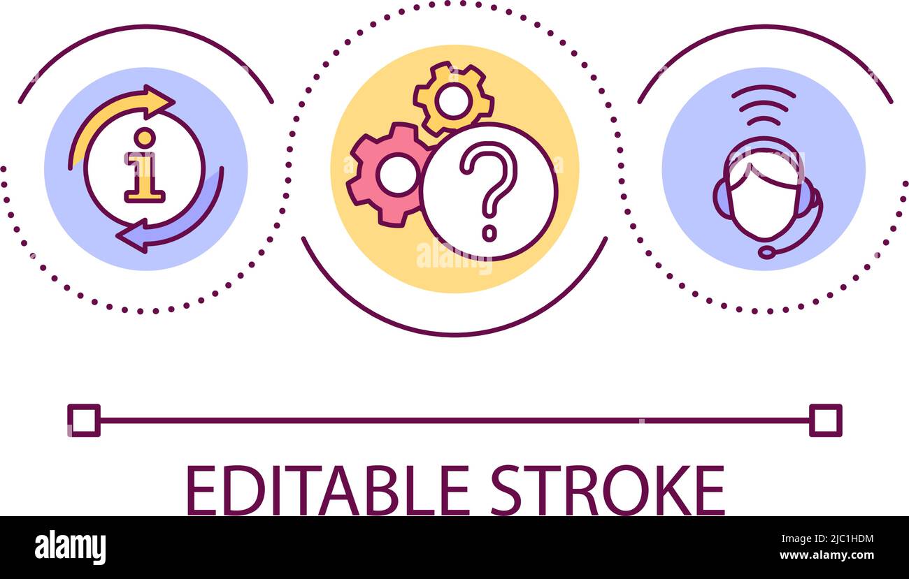 Customer support loop concept icon Stock Vector Image & Art - Alamy