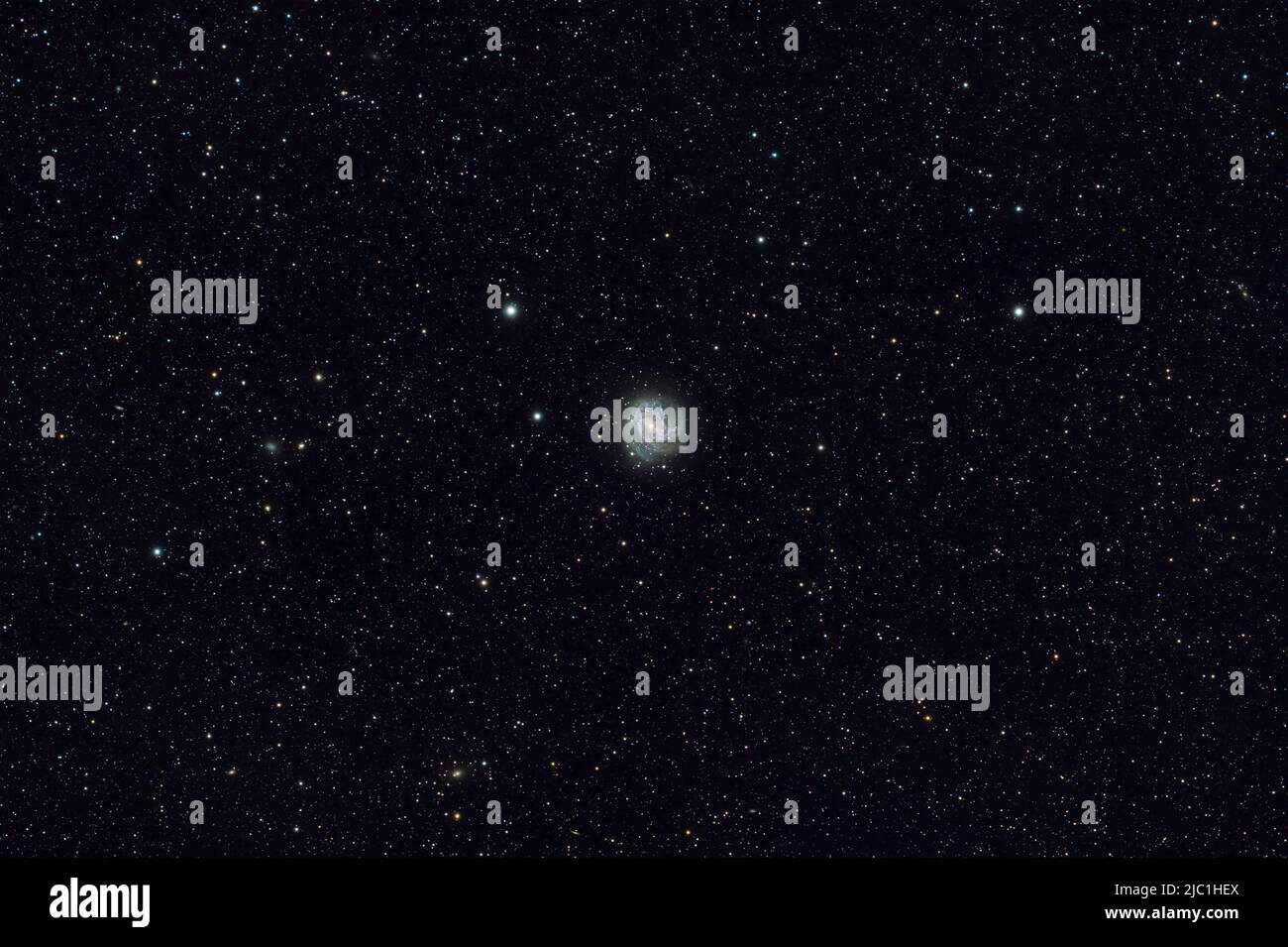 Southern pinwheel galaxy M83 wide field view of star filed Stock Photo ...