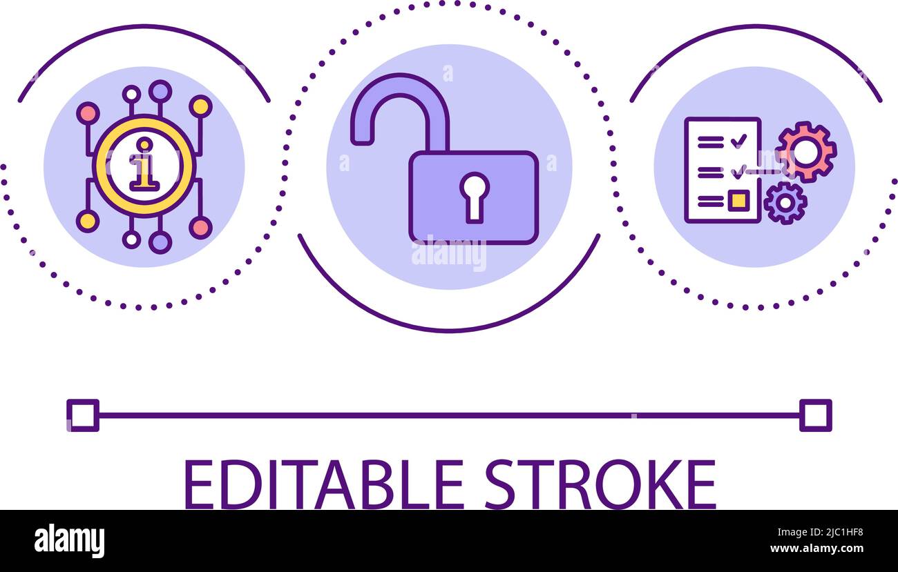 Open mobility service approach loop concept icon Stock Vector Image ...