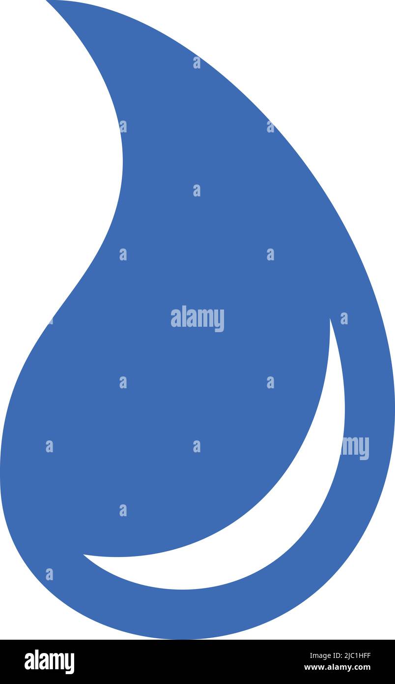 Blue droplet icon. Pure clean water symbol Stock Vector Image & Art - Alamy