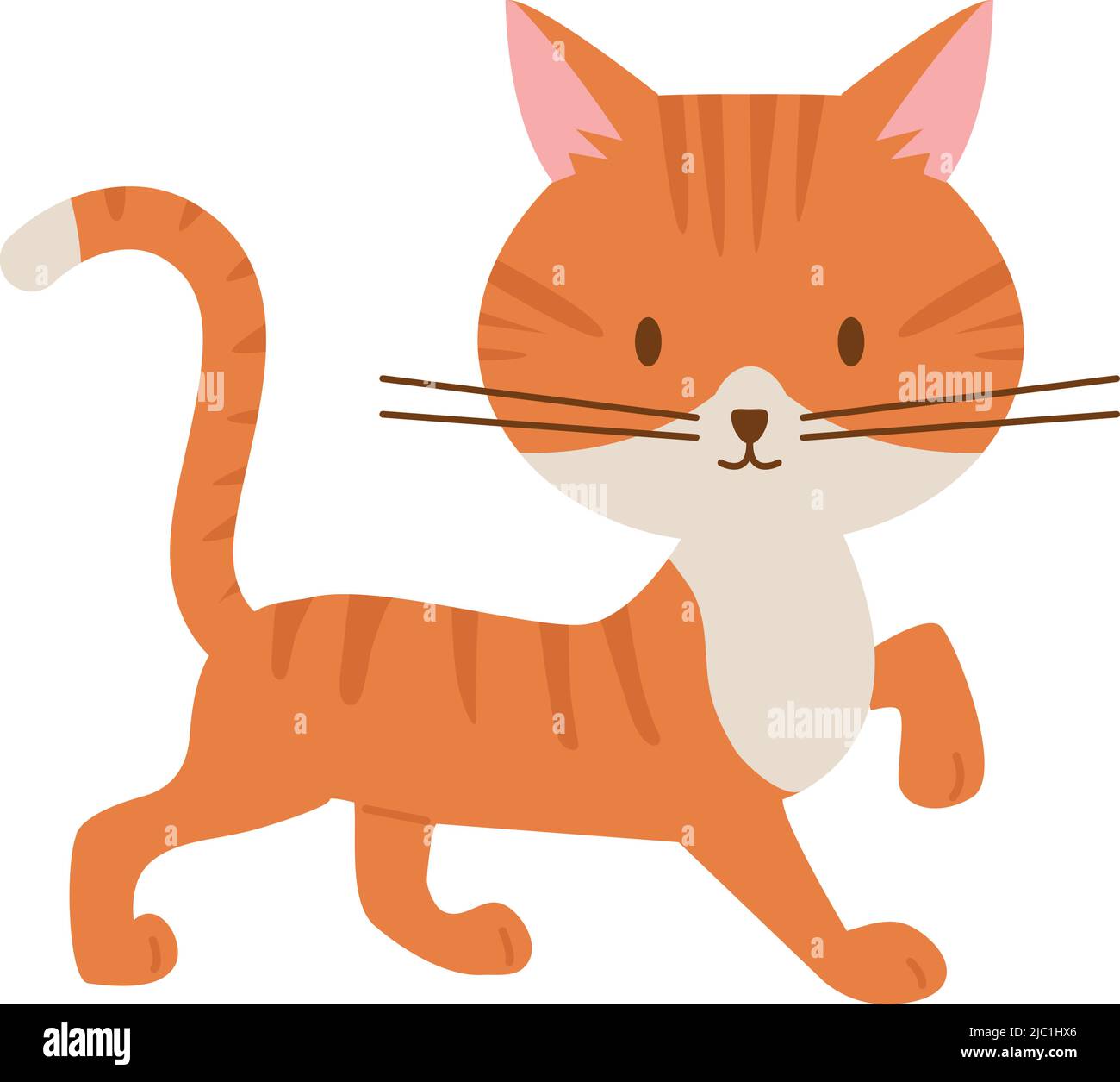 Cute orange tabby ginger Stock Vector Images - Alamy