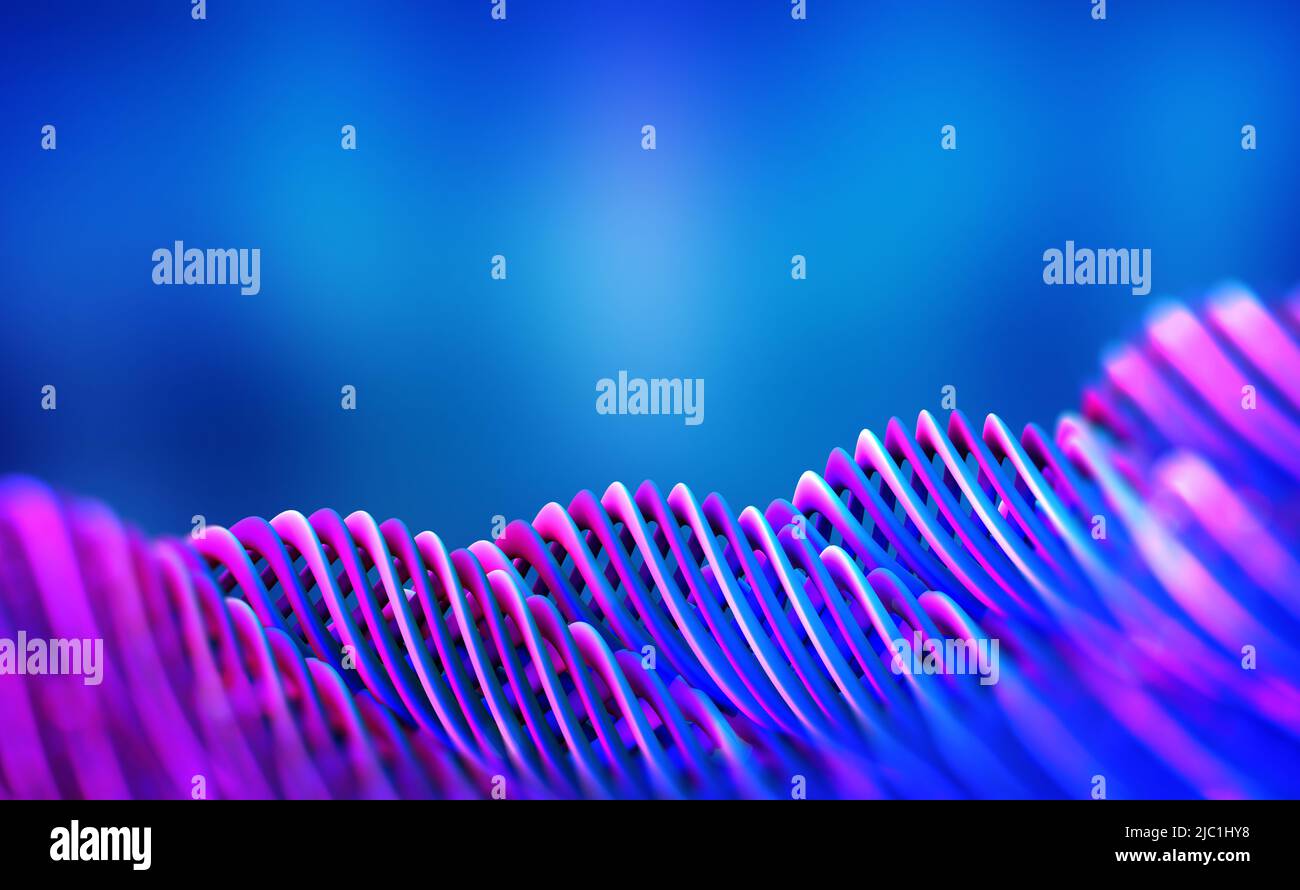 Purple 3d wave hi-res stock photography and images - Alamy
