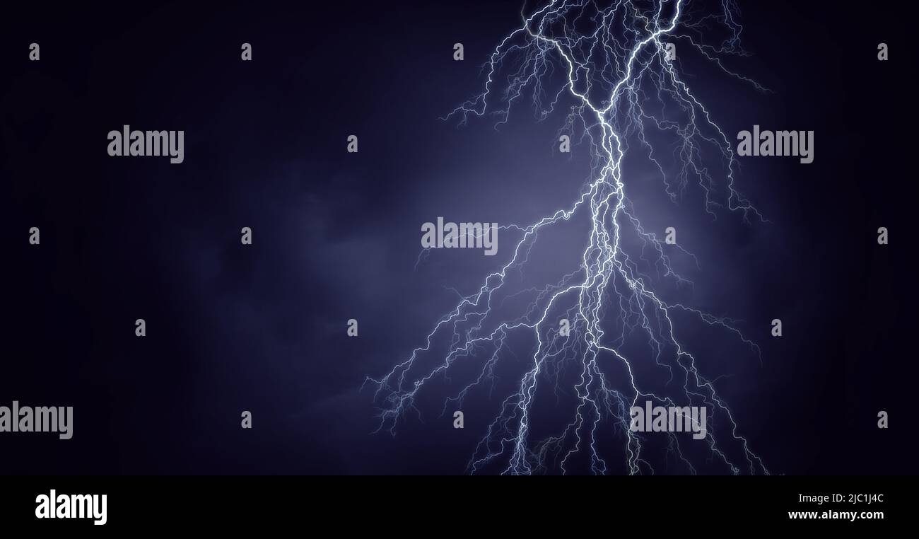 Lightning against dark sky . Mixed media Stock Photo - Alamy