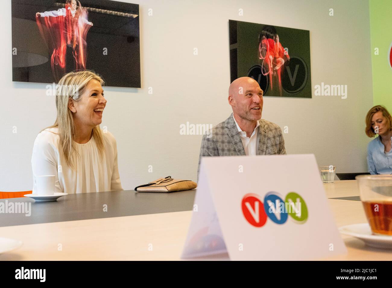 Ridderkerk, The Netherlands - 09 Jun 2022, Queen Maxima on a working visit to the Maxima College ...