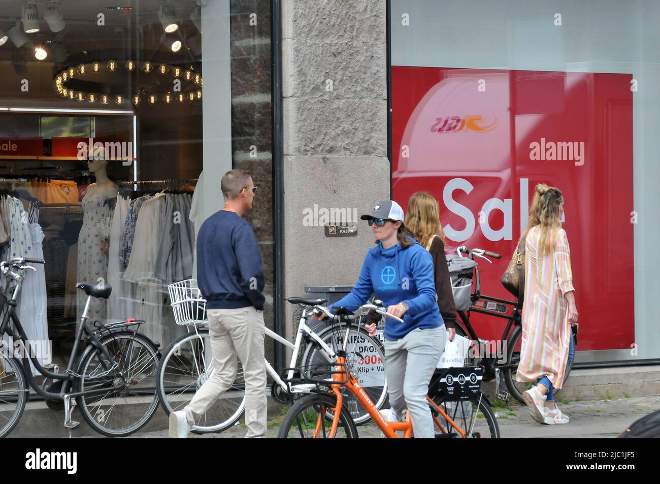 Copenhagen/Denmark./09 jUNE 2022/Swedish retail store on stroeget ...