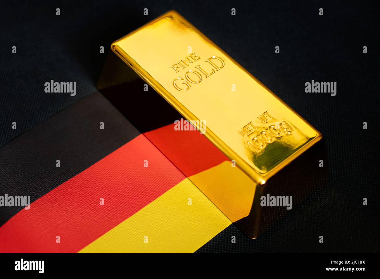 The gold bar is on the national flag of Germany. Germany's Gold Reserve ...