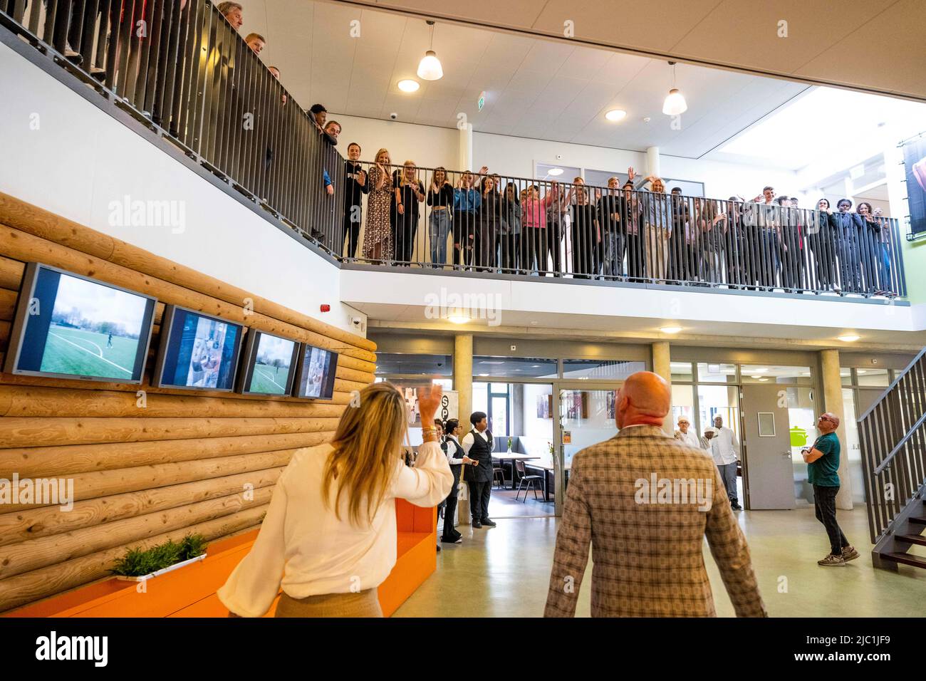 Ridderkerk, The Netherlands - 09 Jun 2022, Queen Maxima on a working visit to the Maxima College ...