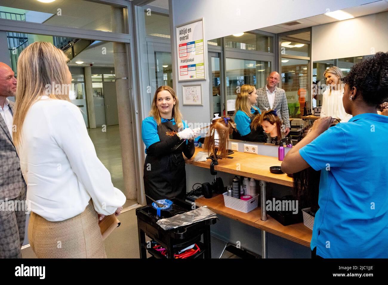 Ridderkerk, The Netherlands - 09 Jun 2022, Queen Maxima on a working visit to the Maxima College ...