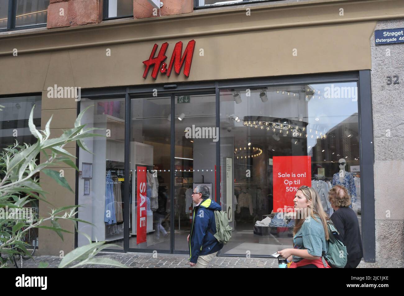 Copenhagen/Denmark./09 jUNE 2022/Swedish retail store on stroeget ...