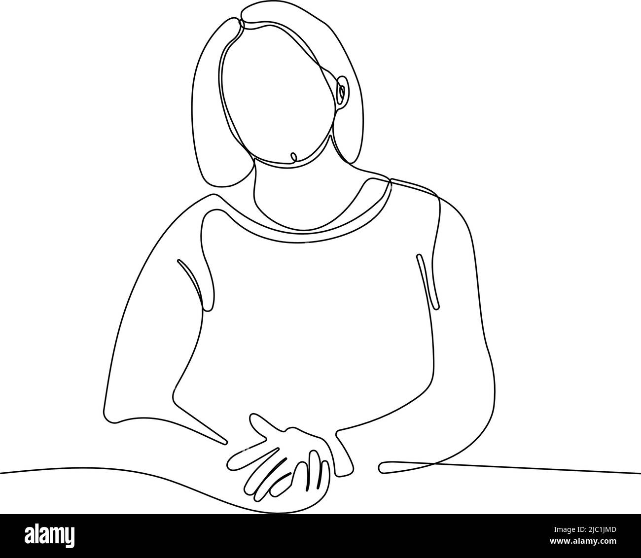 One mature woman in Stock Vector Images - Alamy