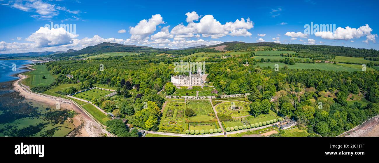Dunrobin castle aerial hi-res stock photography and images - Alamy