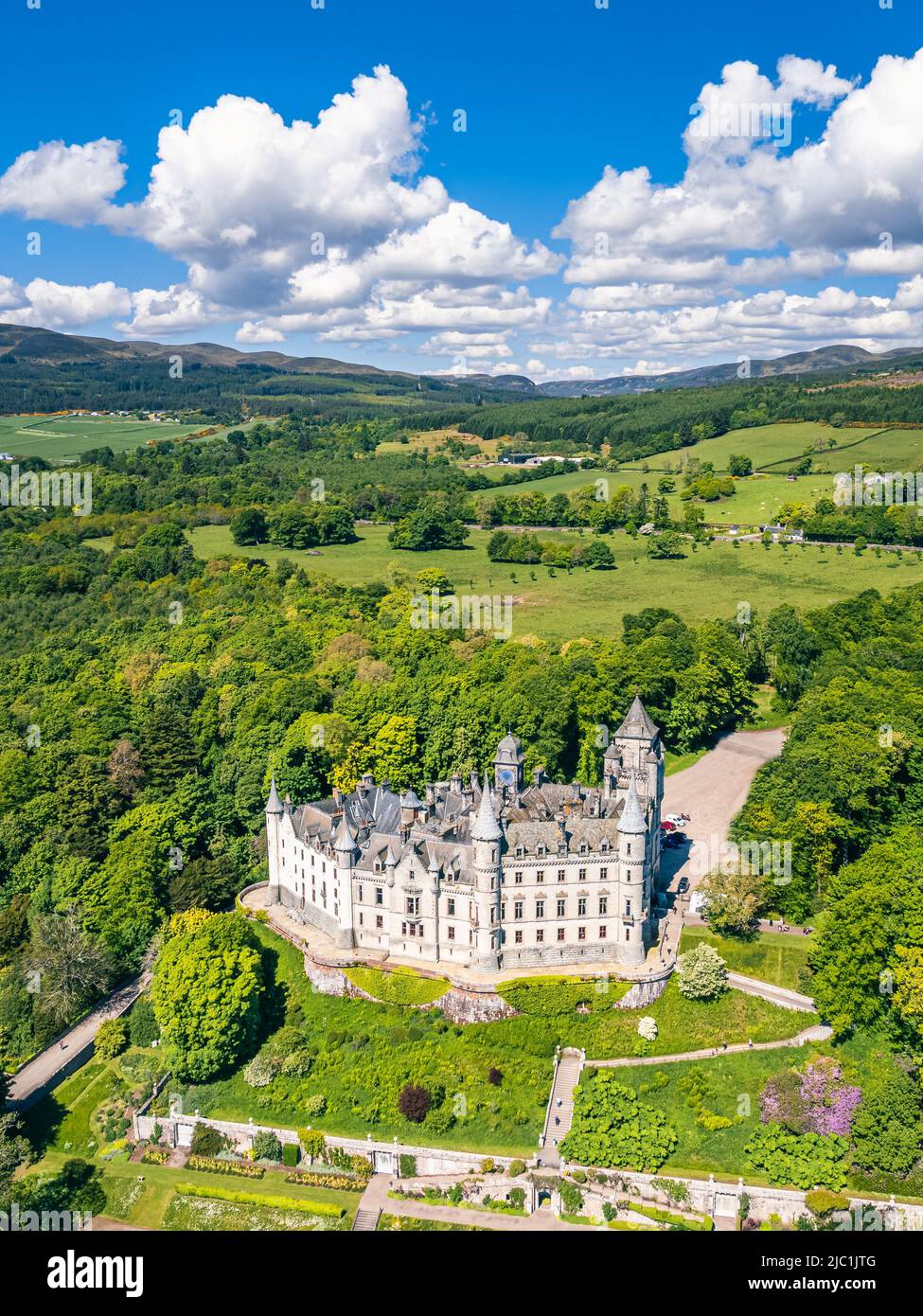 Dunrobin Castle and Gardens, NC500, Scotland, UK Stock Photo - Alamy
