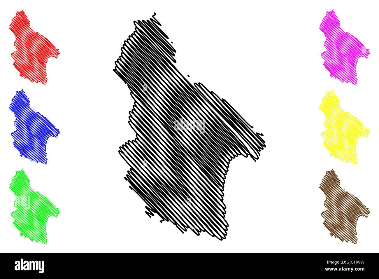 Cythera island (Hellenic Republic, Greece, Attica) map vector ...