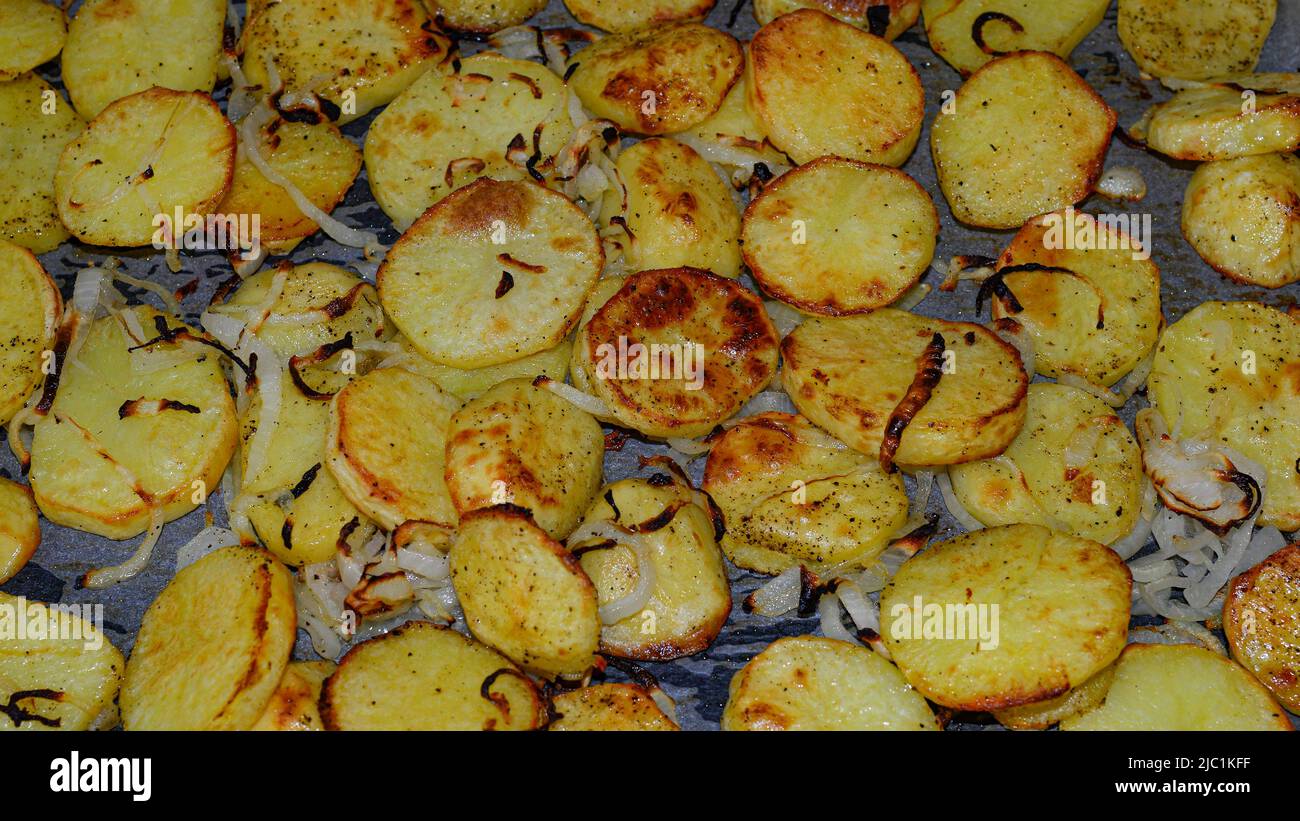 Delicious grilled potato slices hi-res stock photography and images - Alamy