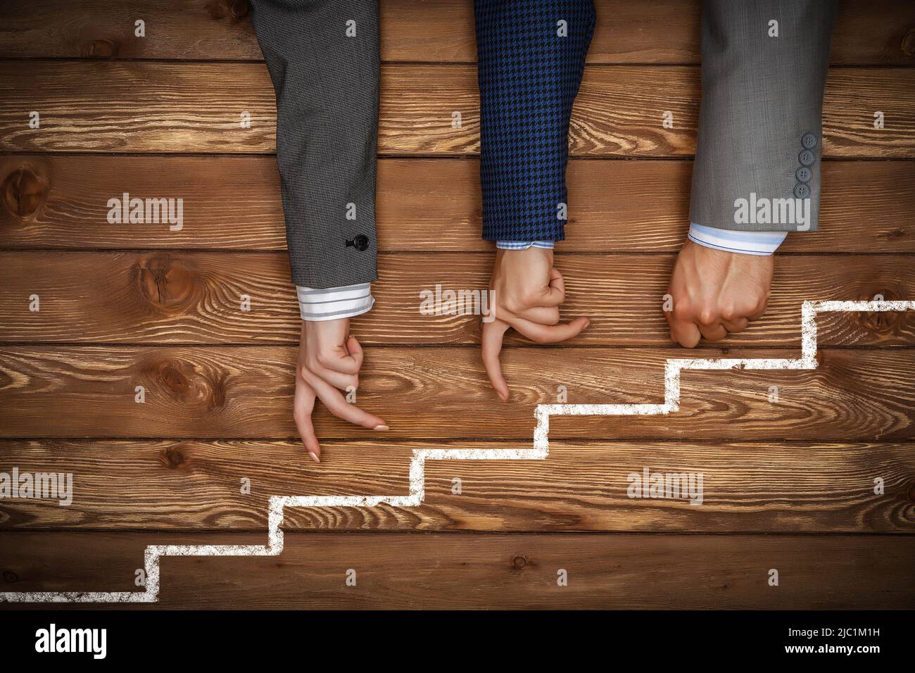 Business decrease concept . Mixed media Stock Photo - Alamy