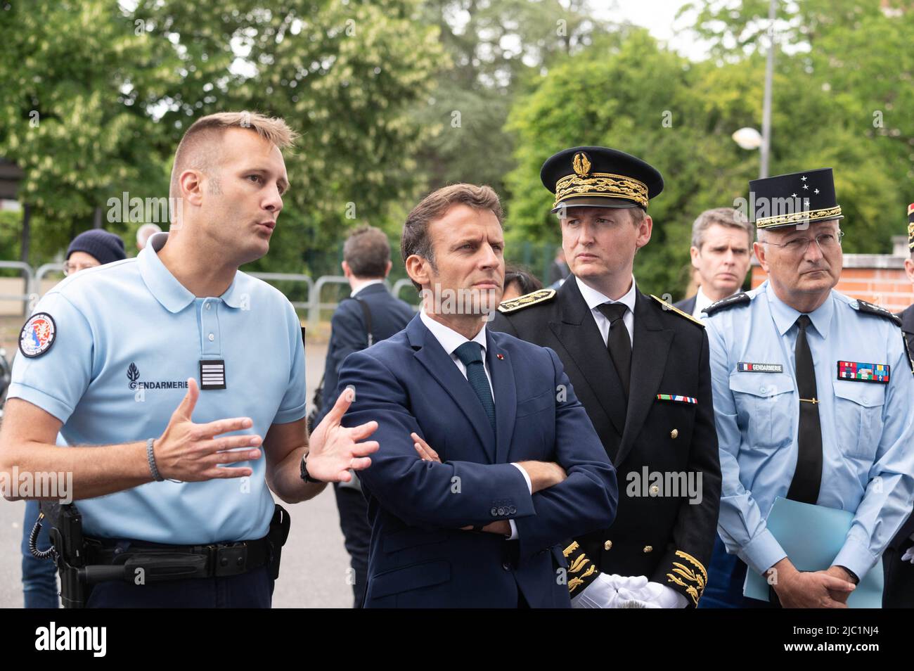 Gaillac, France on June 9, 2022, Emmanuel Macon - French President ...
