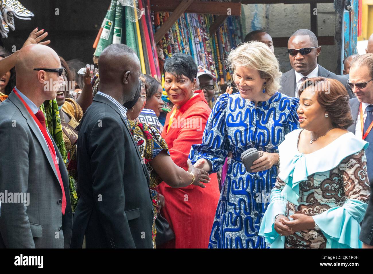 Queen Mathilde of Belgium and DRC Congo First Lady Denise Nyakeru ...