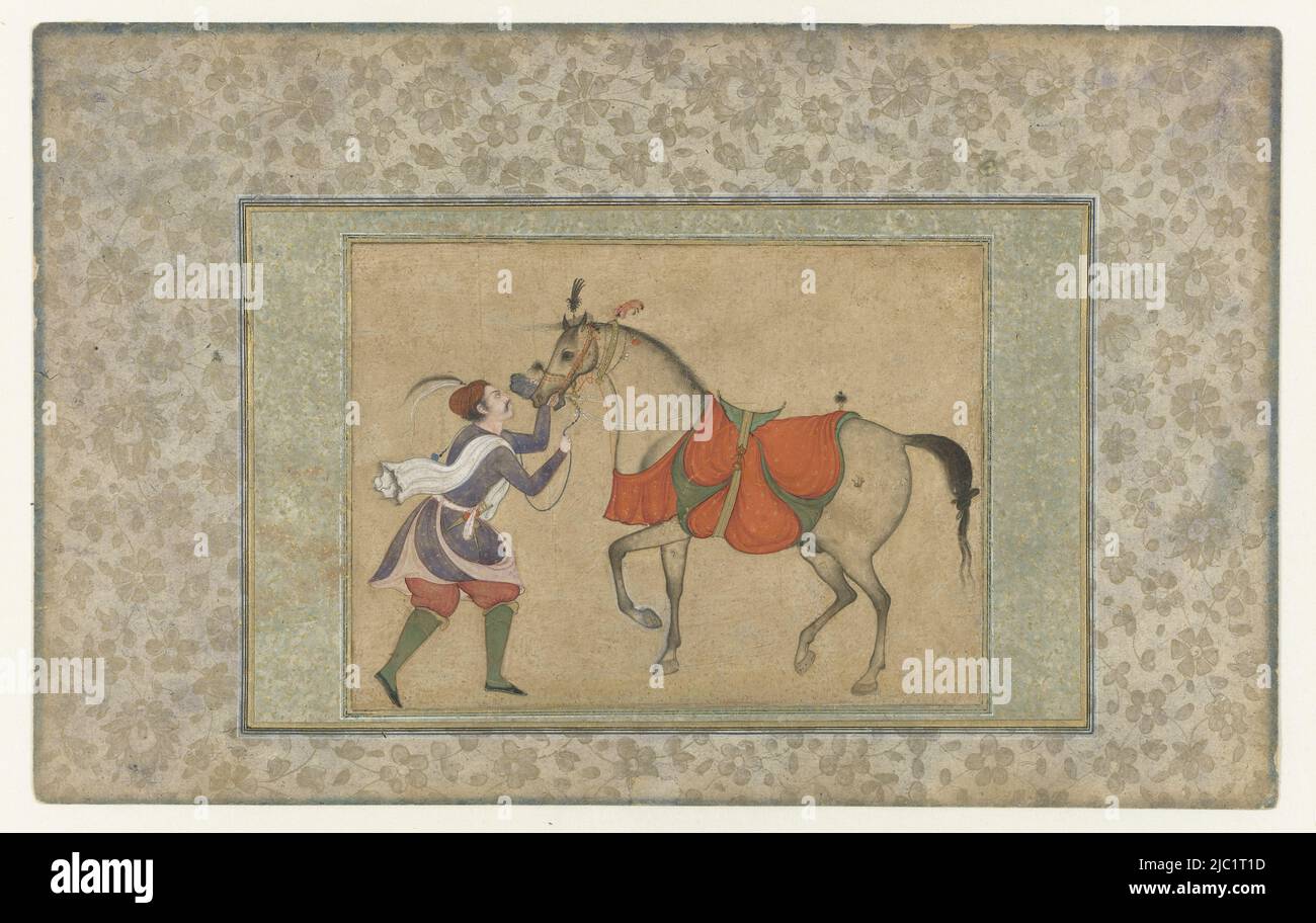 stablehand with horse, draughtsman: anonymous, India, c. 1600 - c. 1625 ...