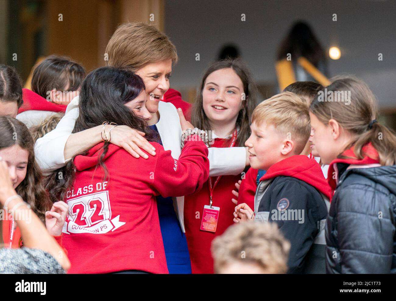 In the garden lobby of the scottish parliament hi-res stock photography ...