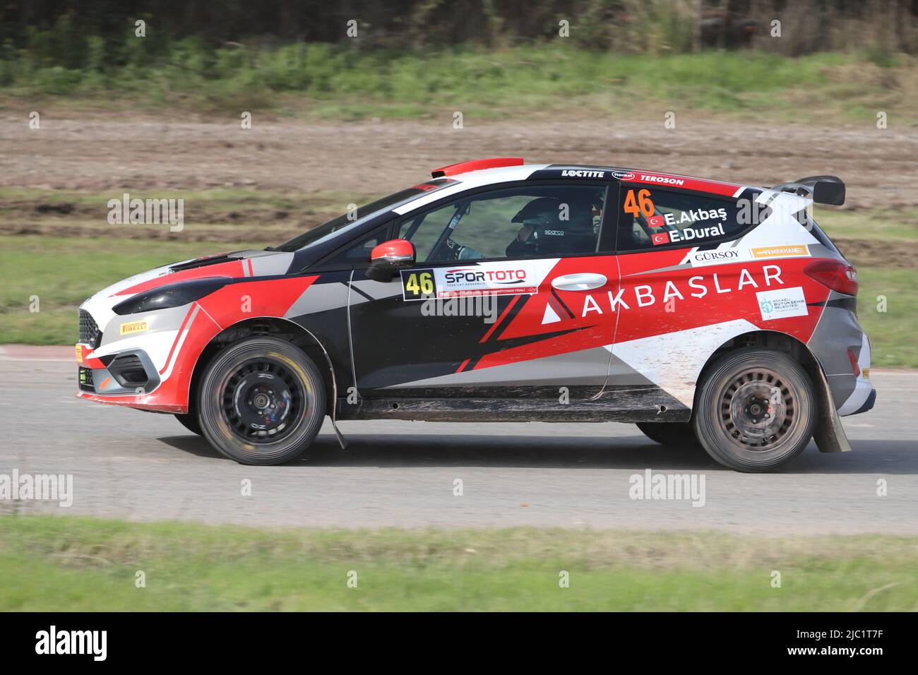 KOCAELI, TURKEY - DECEMBER 26, 2021: Erol Akbas drives Ford Fiesta ...