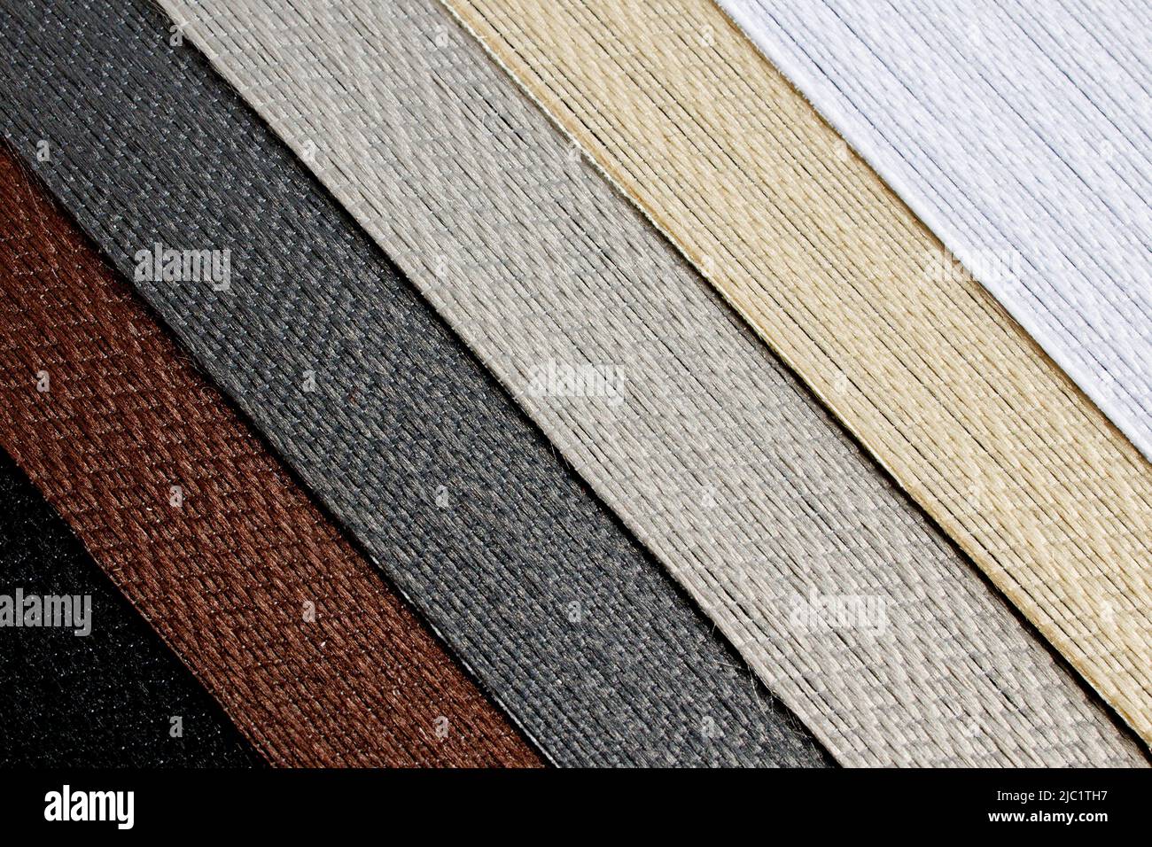 Catalog of different shades of fabric colors. Variety of color of dense ...