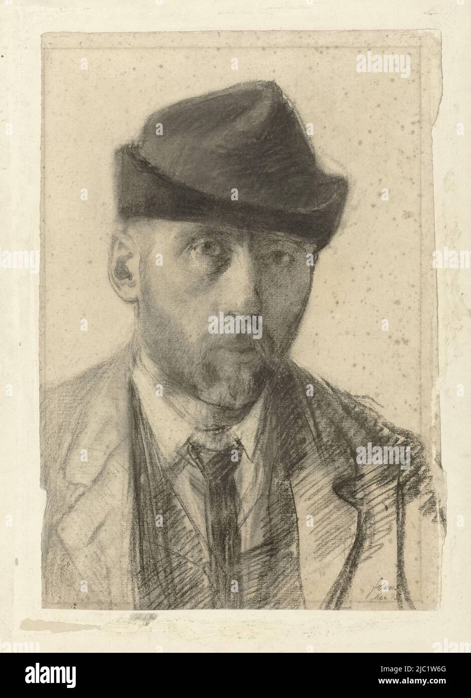 Self-portrait, Self-portrait, draughtsman: Frans Deutmann, (signed by ...