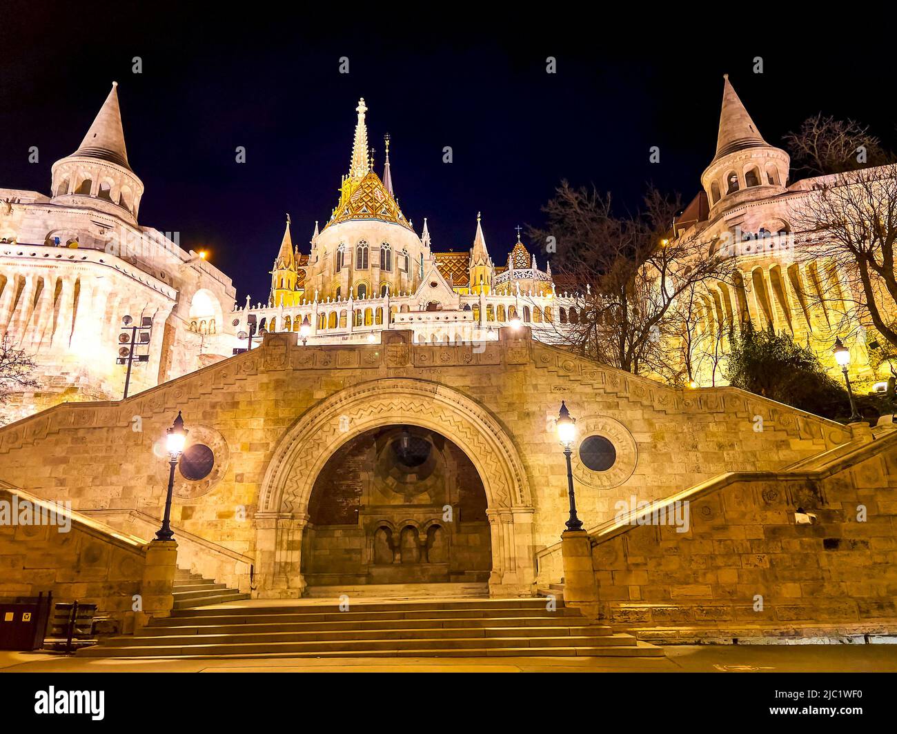 The outstanding stone staircase of Fisherman's Bastion, one of the most ...
