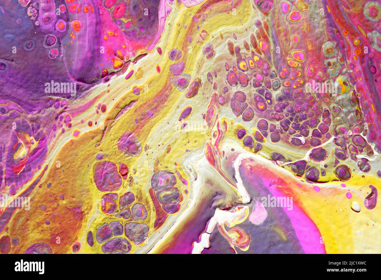 Spread-out acrylic paint Abstract background made in the technique of ...